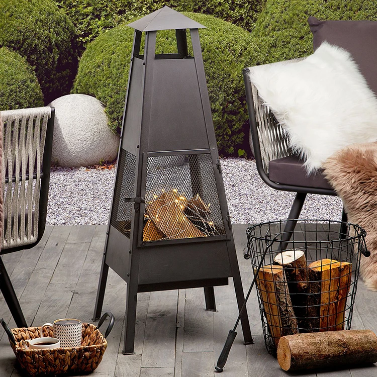 Kingjoy Garden Campfire Wood Burning Heater Chimeneas Fireplace - Buy ...
