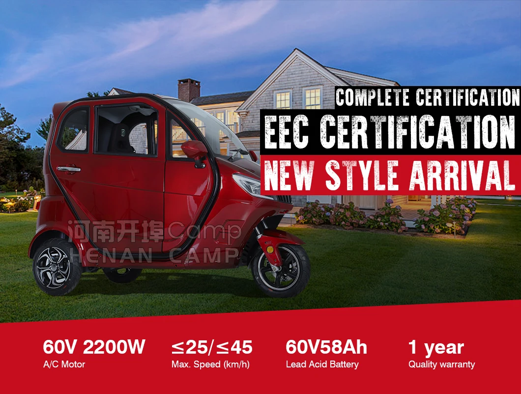 CAMP 3 Wheel Electric Mini Car for Adults - Affordable 2 Passenger ...