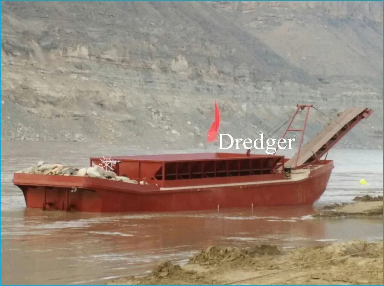 Keda Floating Small Sand Barge Boat Ship for Sale
