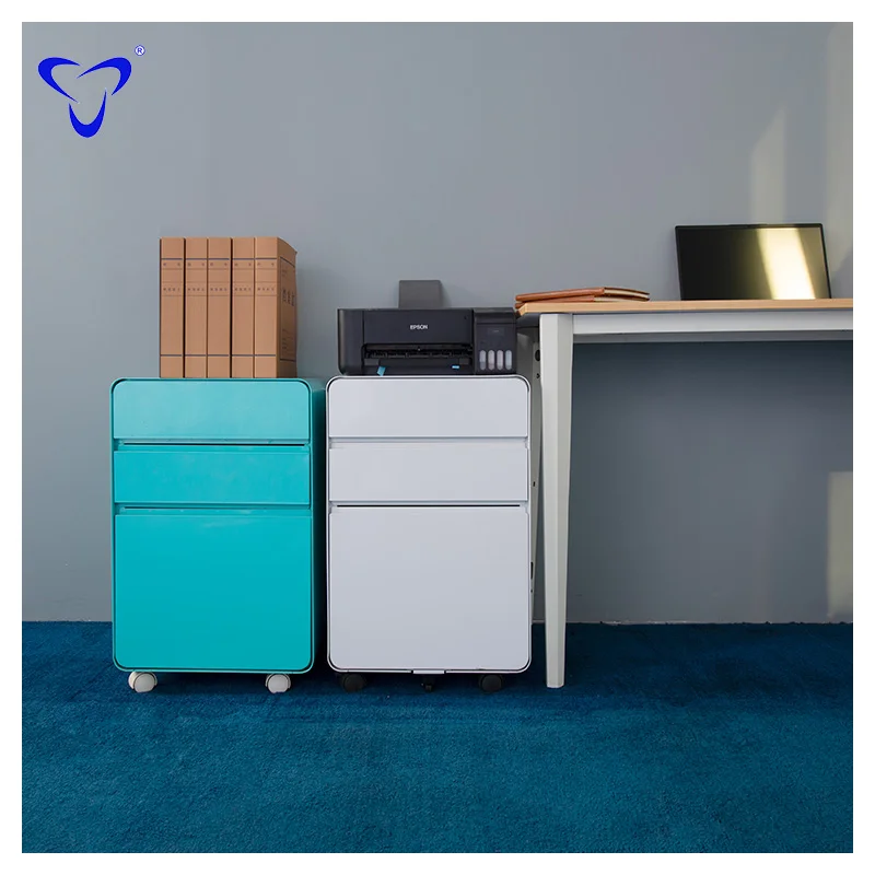 Vertical Movable Steel Filling Cabinets Mobile Drawer Cabinet Cupboard ...