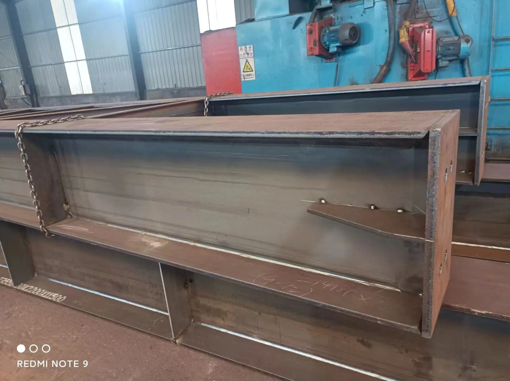 Flange Beam Assembly Welding Prefabricated Buildings Steel Structural ...