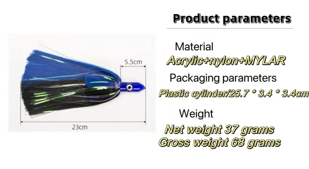Newrgy Factory Wholesale Brass Metal Trolling Fishing Lure With Nylon ...