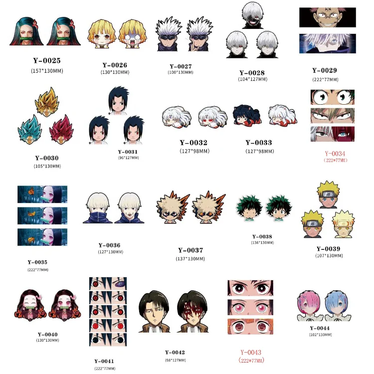 High Grade Product Anime Stickers Cartoon Stickers For Car Waterproof ...
