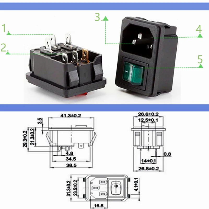 IEC C8 Input Socket AC - Reliable AC Power Solutions