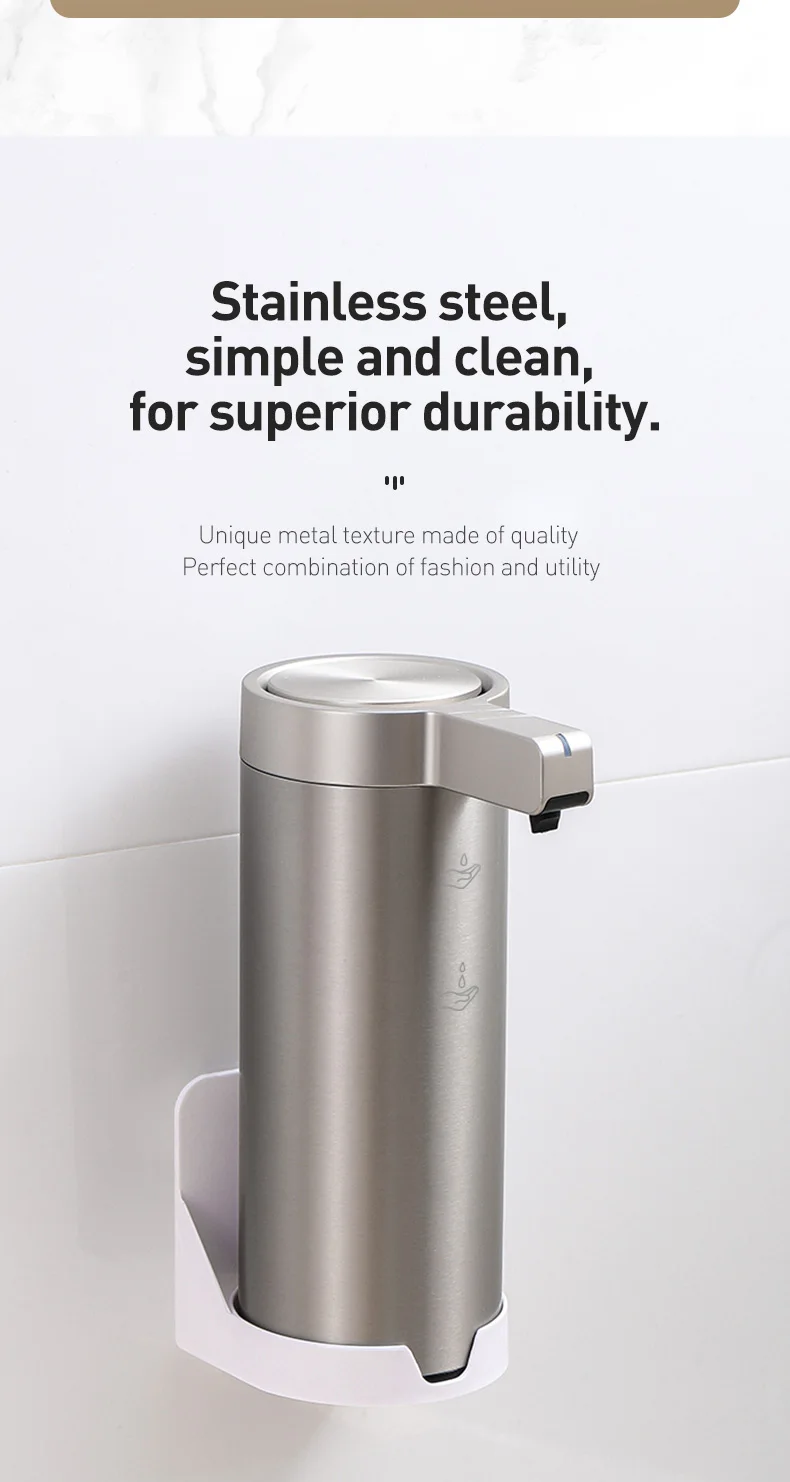 High End 270ml Stainless Steel Automatic Infrared Liquid Smart Hand ...