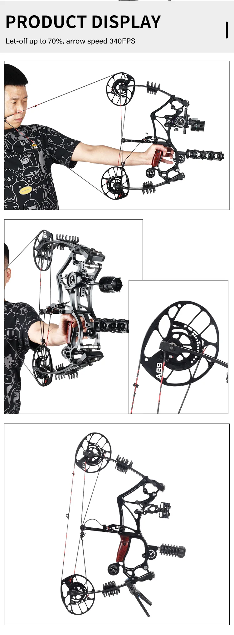 SPG Compound Bow - Precision Hunting with Adjustable Draw