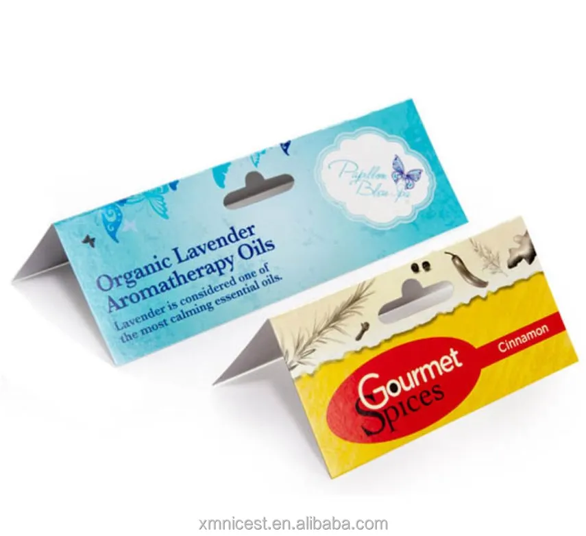 Wholesale Custom Recycled Folded Display Card Bag Toppers