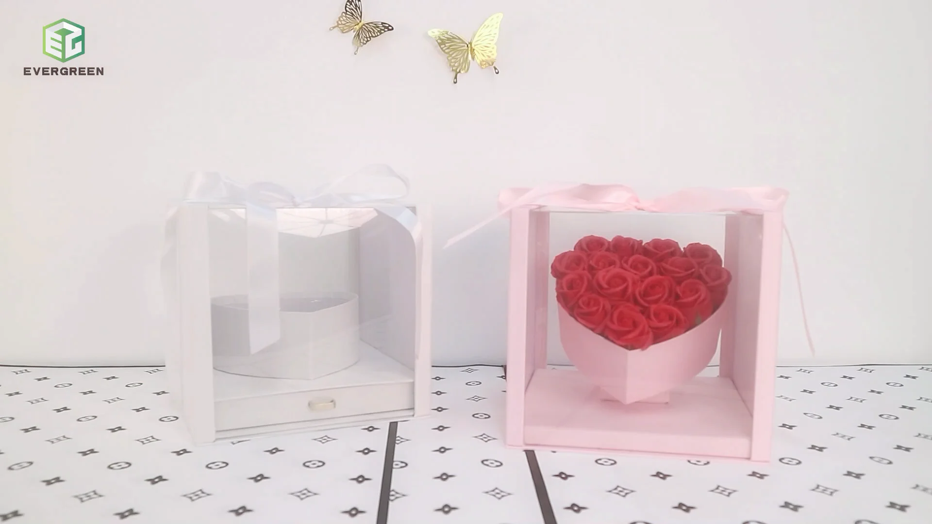 Pvc Clear Rose Gift Boxes Chocolates Wedding Strawberry Shaped ...