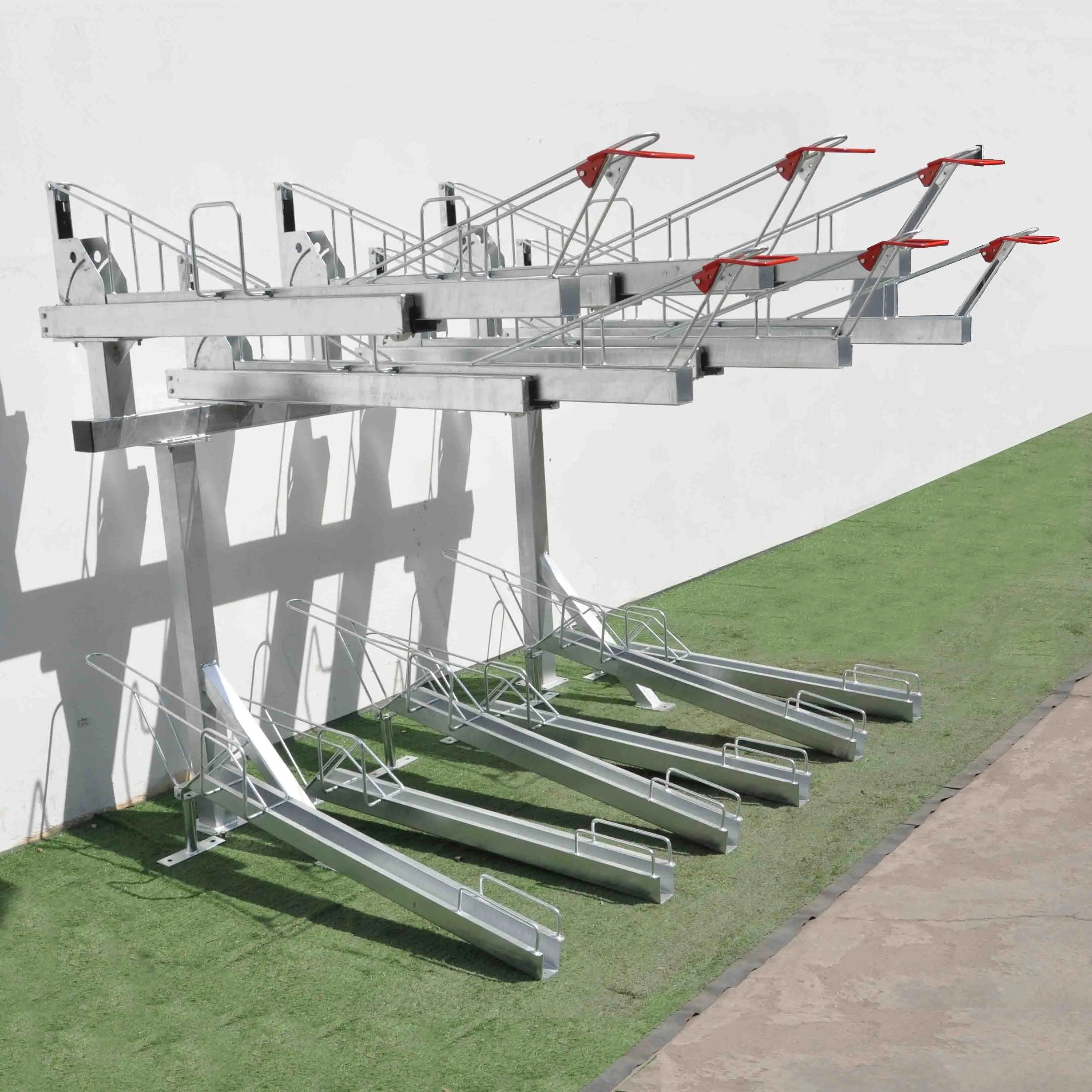 Customized Double Decker Two Tier Galvanized Cycle Parking Multiple ...