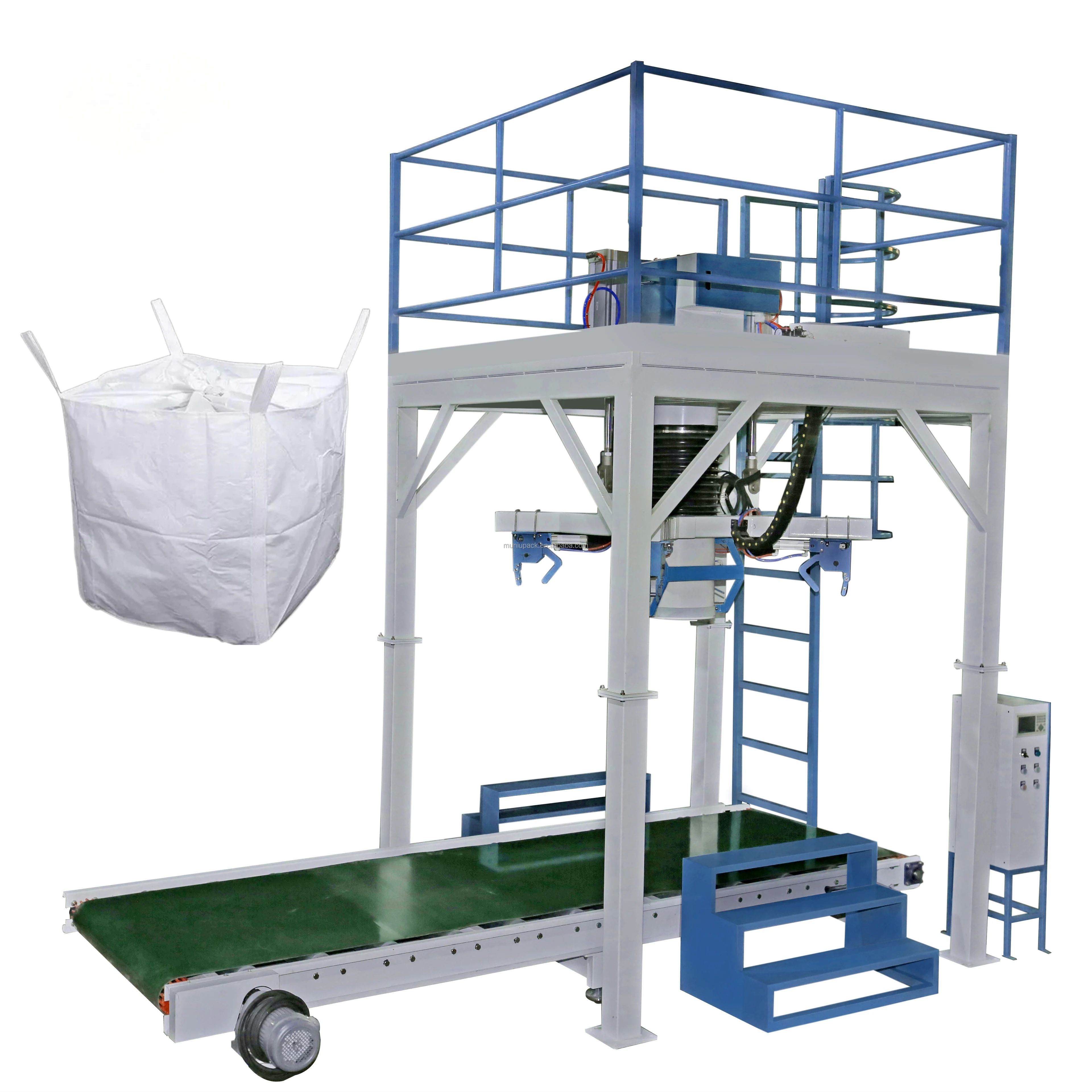 Jumbo 800kg-1000kg Fibc Bag Filling Machine For Cement & Wood Pellets ...