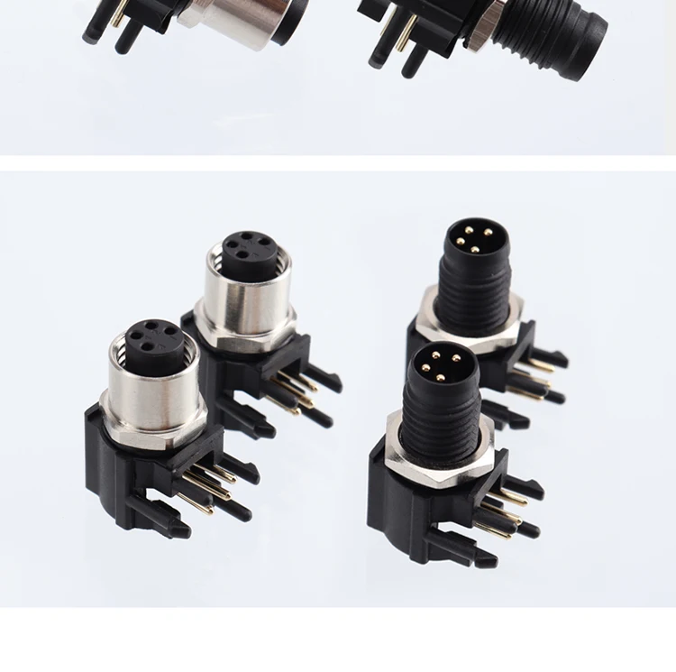 M8 Panel Mount Plastic Connector - Waterproof IP67 3pin 4pin