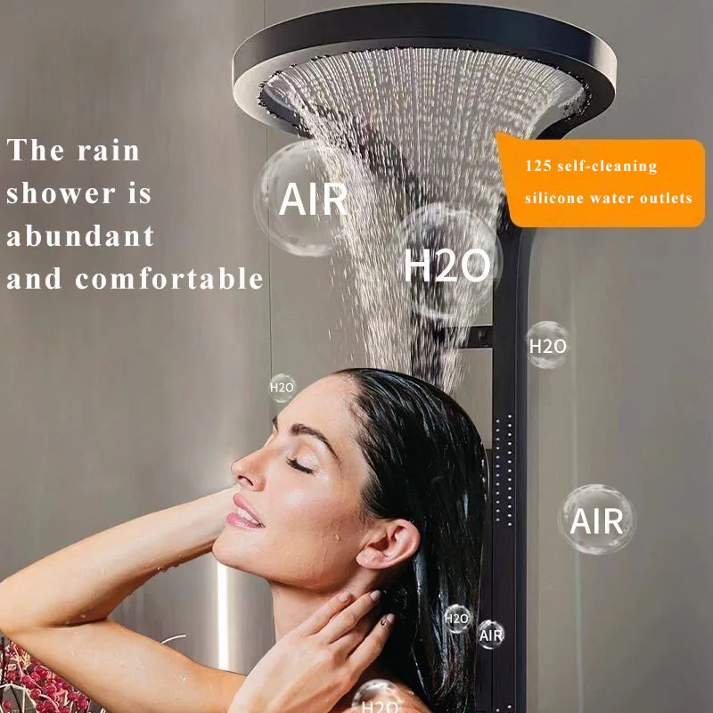 Alibaba.com: New Smart Black Multifunction Bathroom Shower Panel with ...