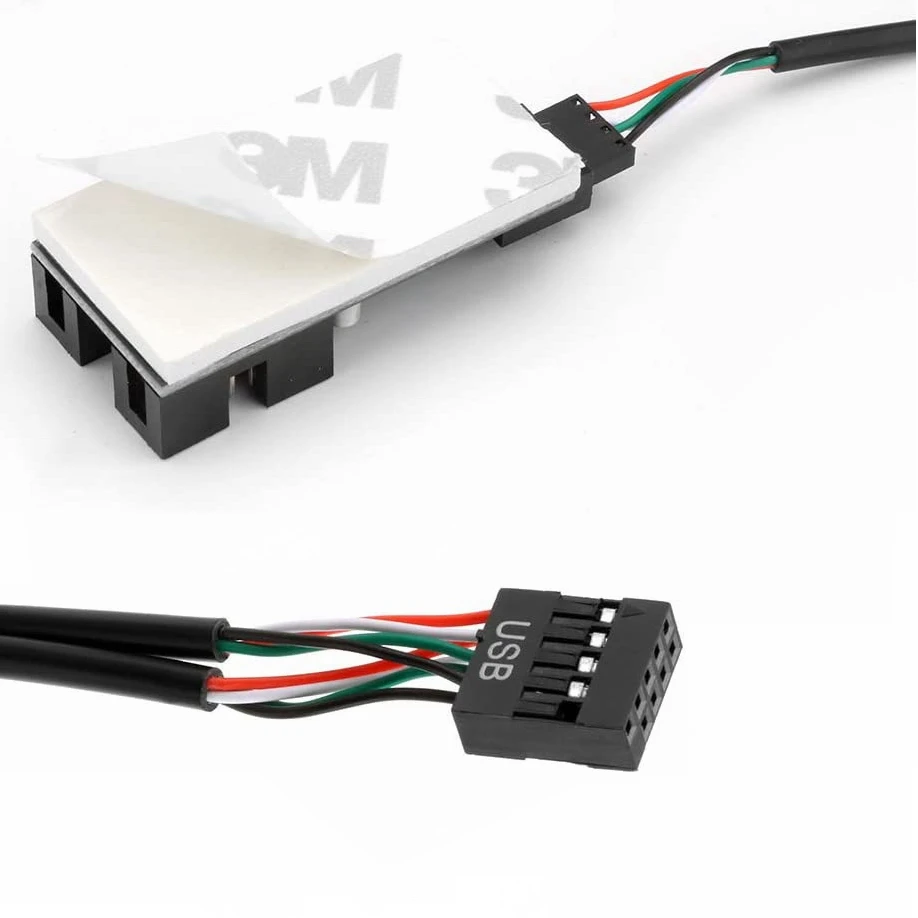 9 Pin USB Header Male 1 to 2 4 Female Extension Cable