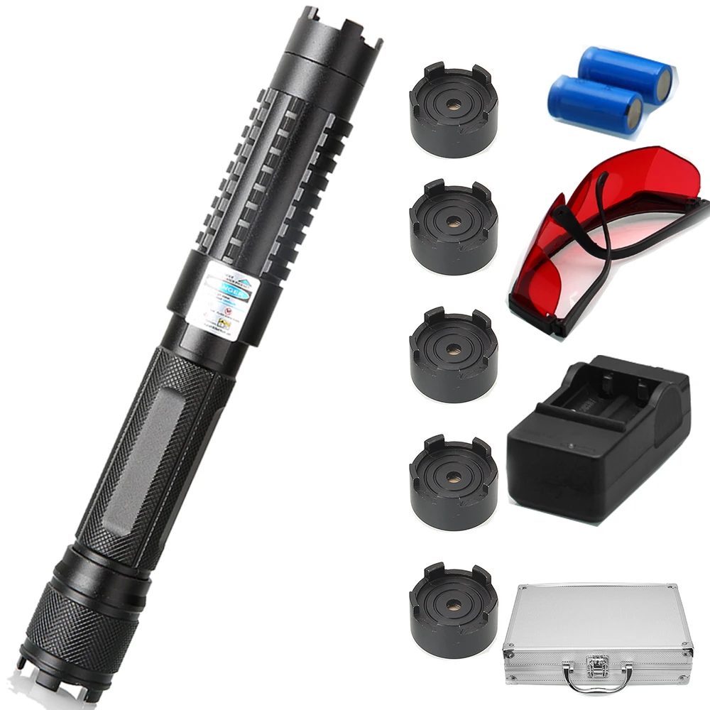 Handheld 450nm Blue Laser Pointer with Rechargeable Battery, Long Range ...
