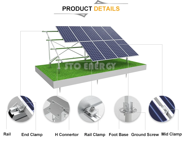 Wholesale Triangle Rack Aluminum PV Mounting System Adjustable Solar ...