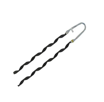 Helical Hot Dip Galvanized Steel Neoprene Coated Preformed Guy Grip ...