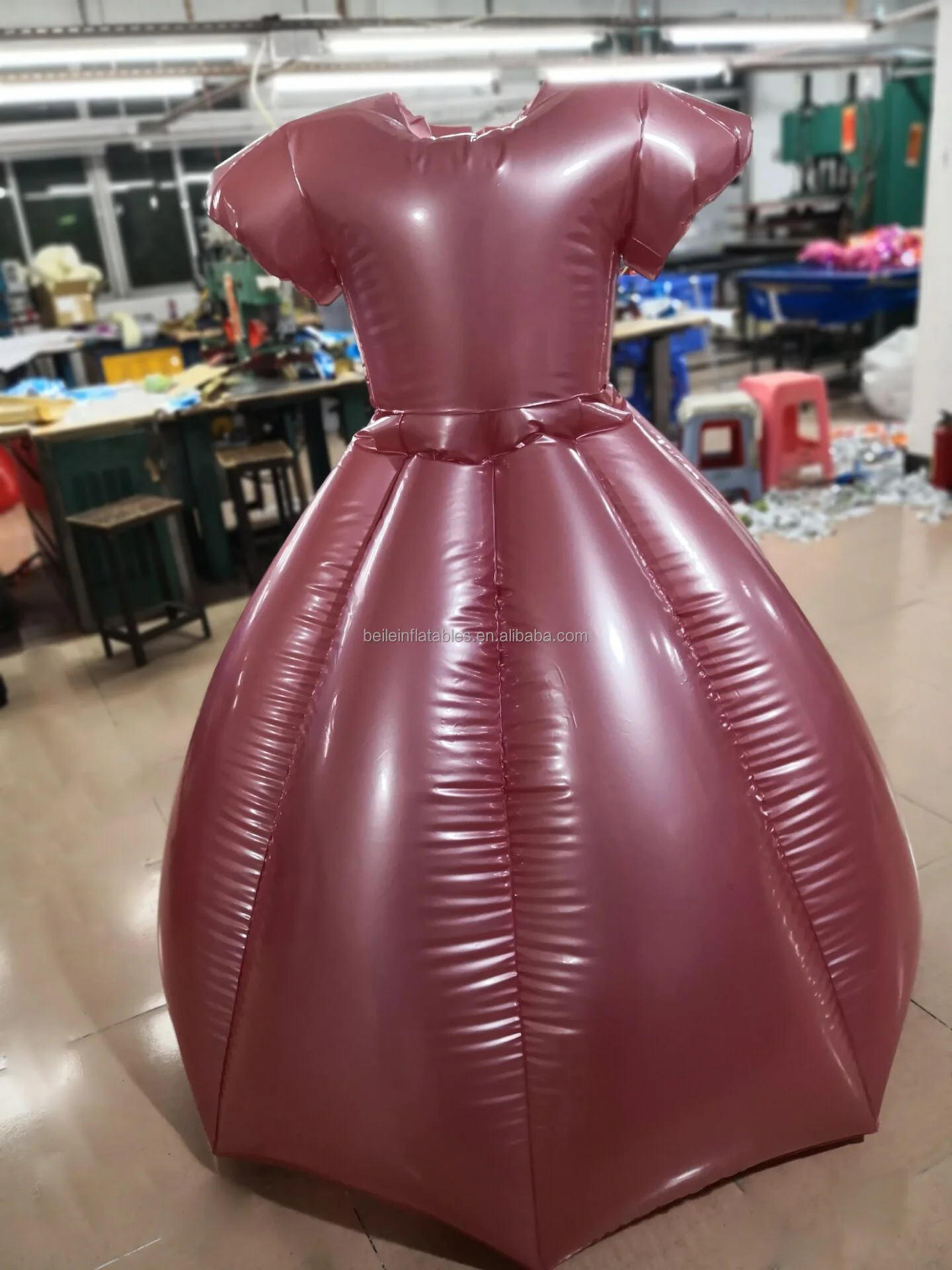 Beile Custom Quality Inflatable Pink Dress Pvc Princess Dress For Party ...