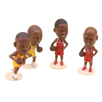 Custom Polyresin Sportsman Figurine Basketball Player Bobble Head Pvc ...