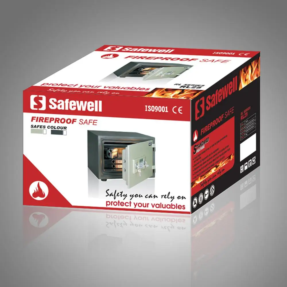 Safewell Fireproof Safe Resistant Box Proof Golden Safe Box Fireproof ...