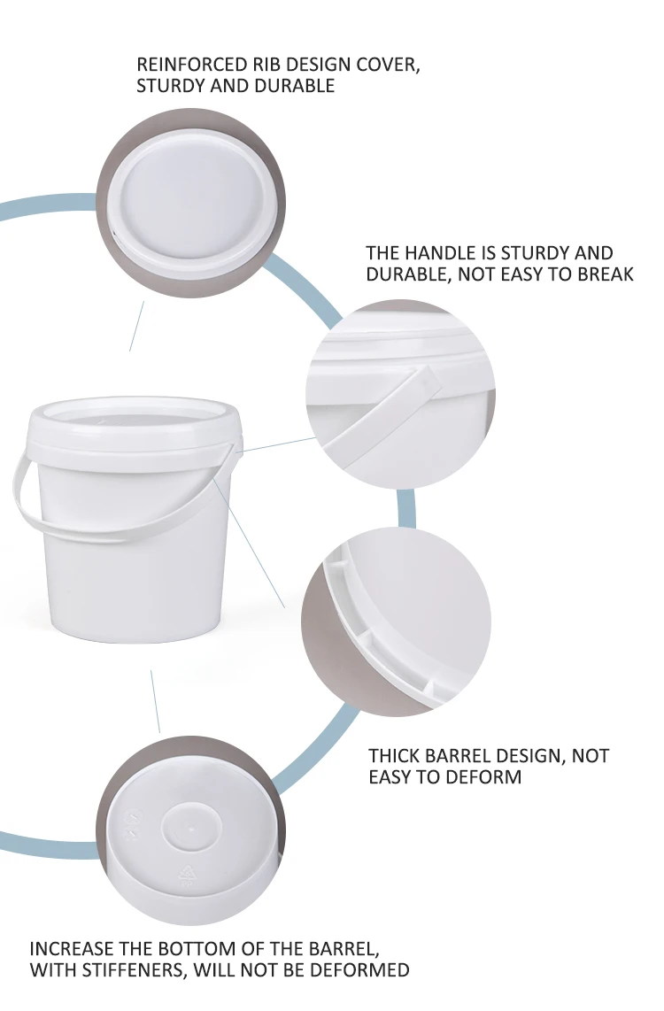 1 Liter Plastic Bucket for Water - Durable & Versatile