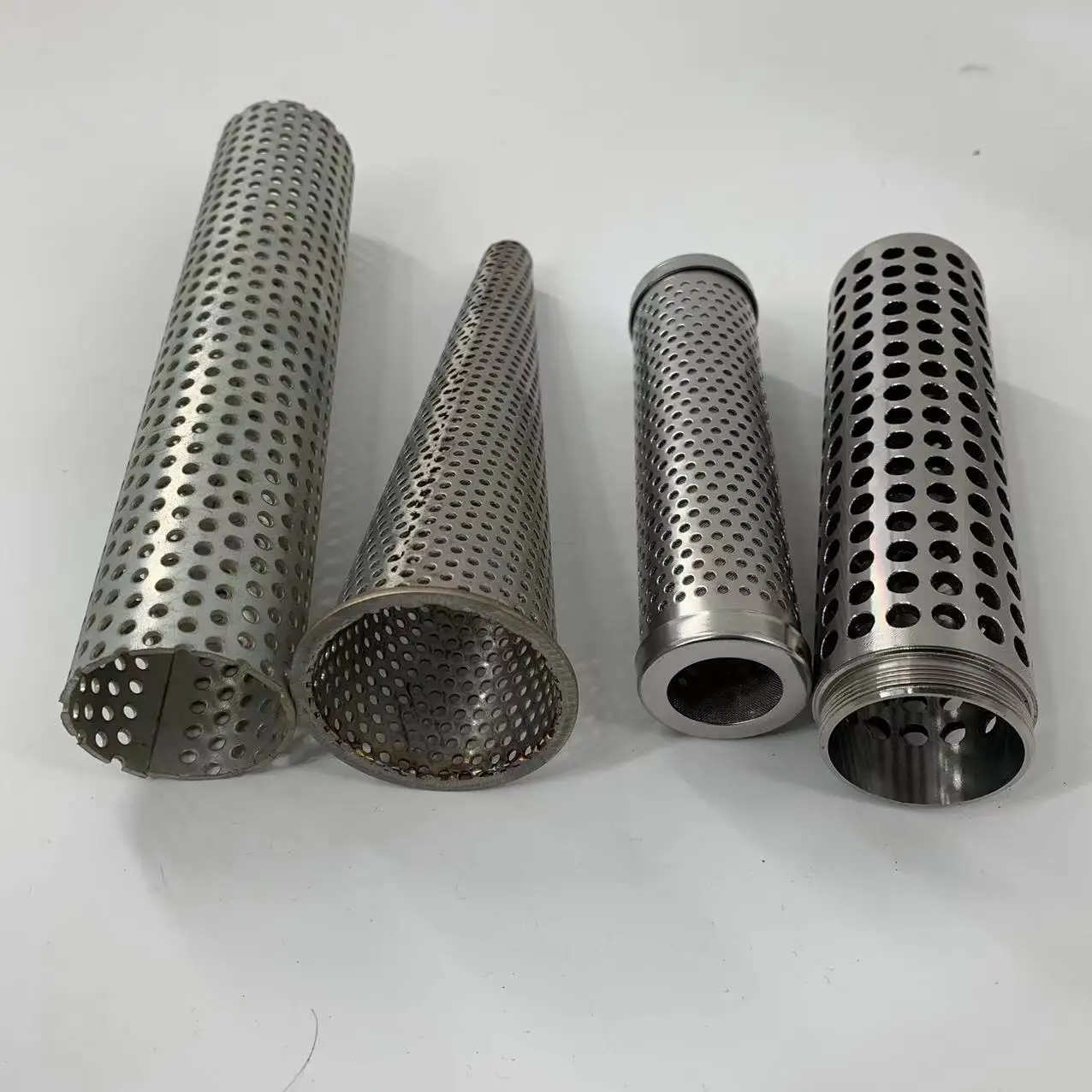 Stainless Steel Filter Mesh Perforated Pipe Tube For Automotive Exhaust ...