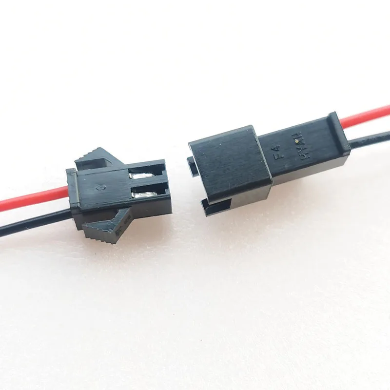 Jst Sm 2.54mm Pitch 2p Power Cable 2p Wire Harness Female And Male ...