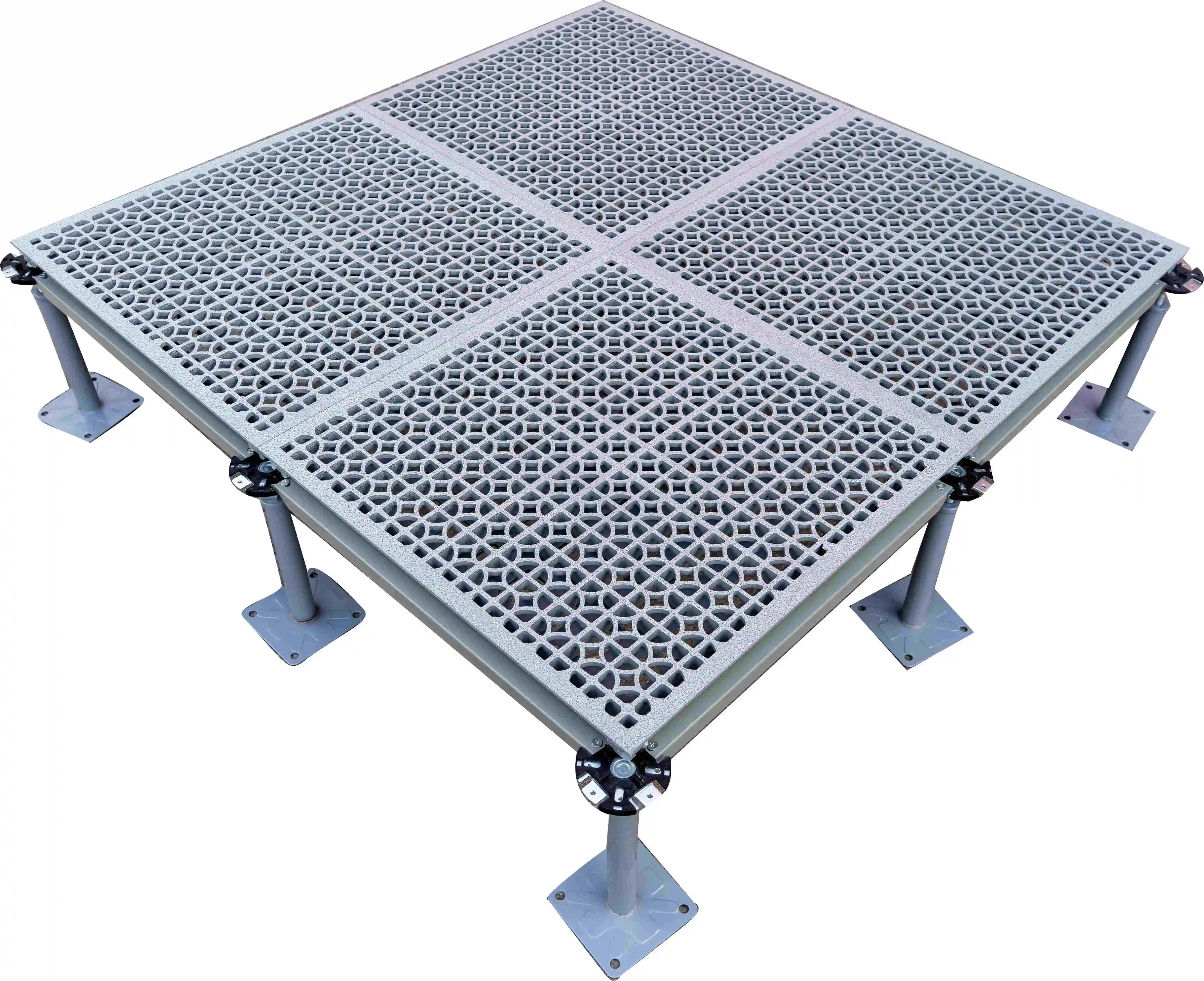 Aluminum Grating Raised Access Floor Untuk Laboratorium Aluminium Die ...