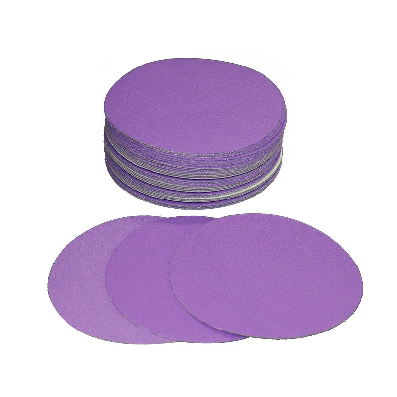 6'inch With No Holes Ceramic Purple Finishing Film Sanding Discs ...