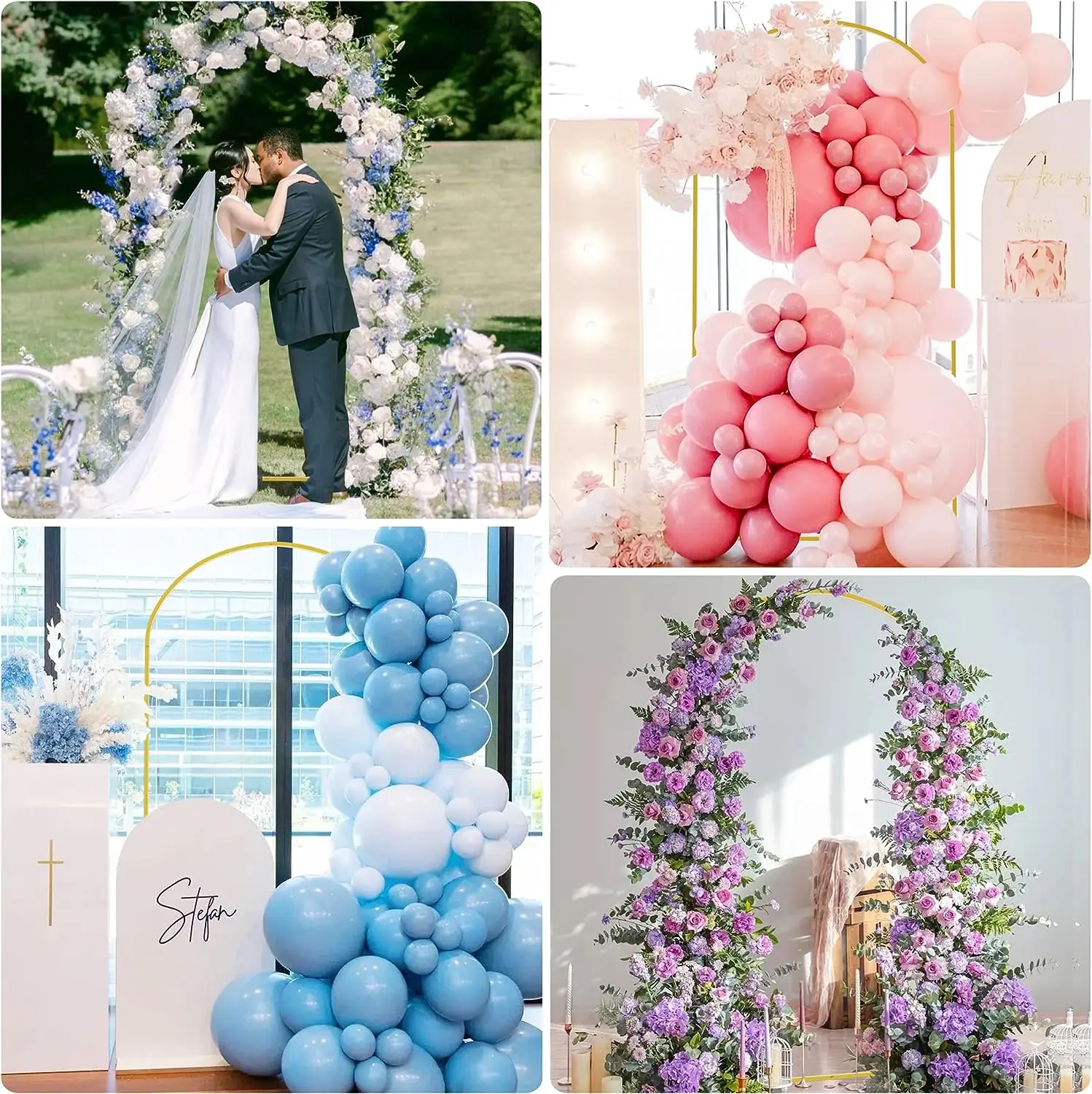 Arch Backdrop Stand Set - Elegant Balloon Arches for Events