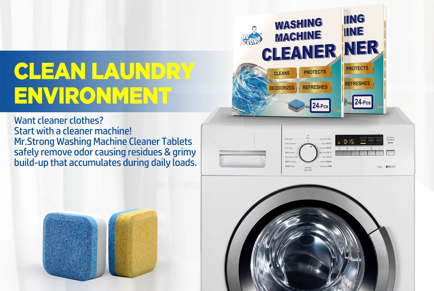 Wholesale Effervescent Cleaning Tablets Solid Anti-bacterial Washing ...