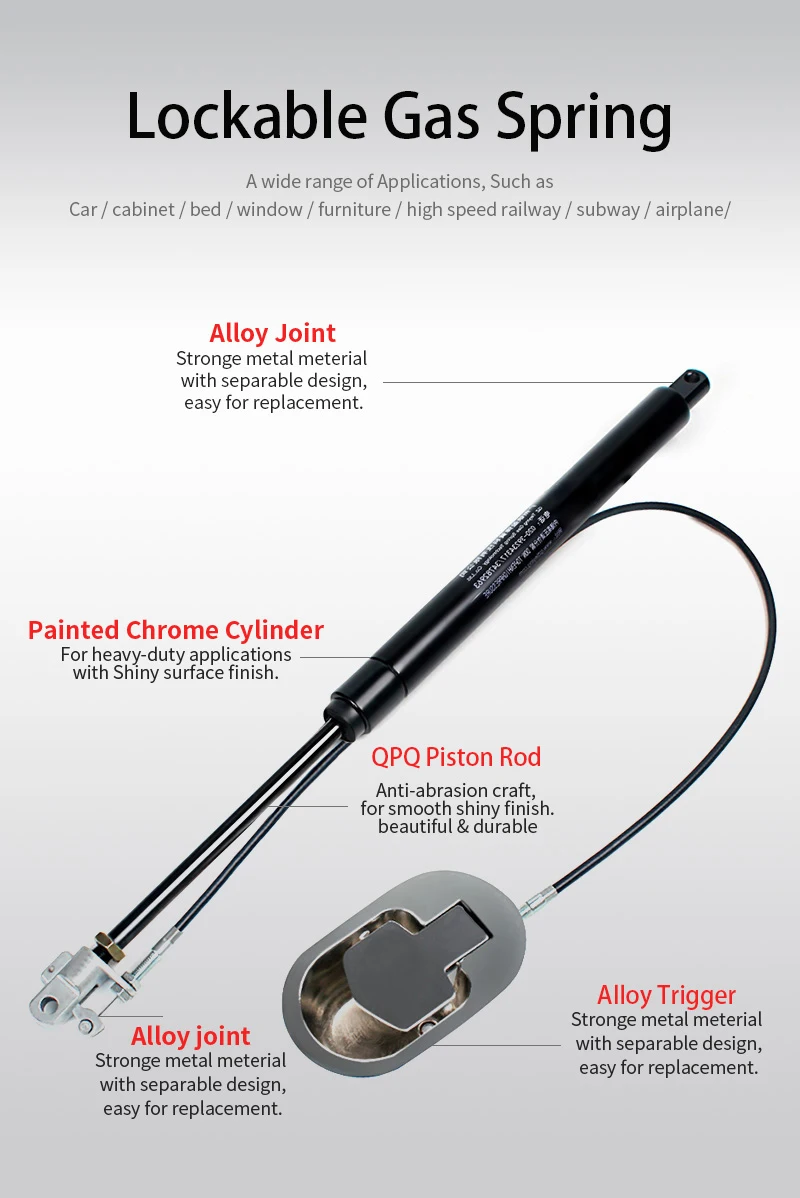 1 Piece Camloc Adjustable Lockable Gas Spring for Machine Furniture ...