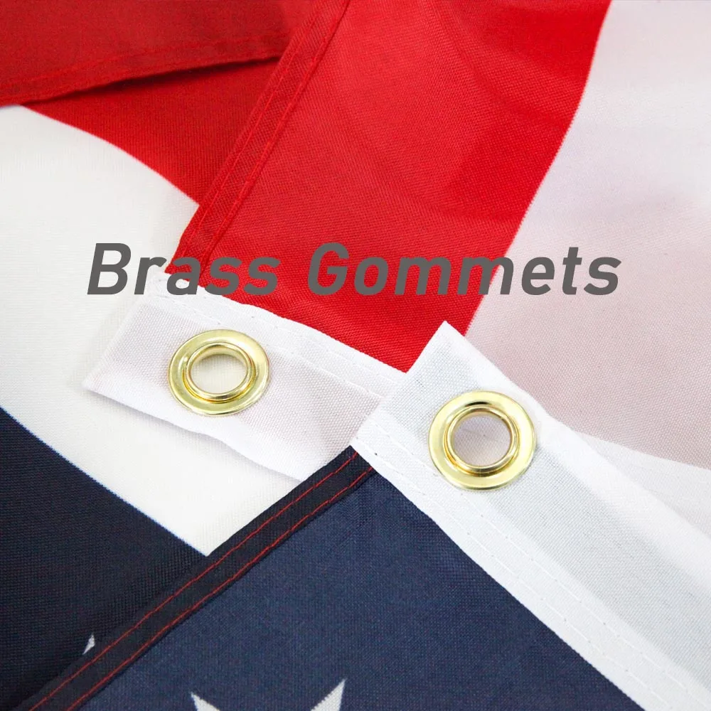 3x5 ft American Flag US Flag Made From Nylon Embroidered Stars Sewn ...