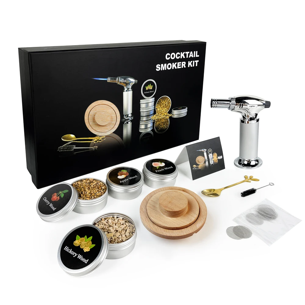 Oem Customized Cocktail Smoker Kit With 4 Kinds Wood Chips And Cocktail ...
