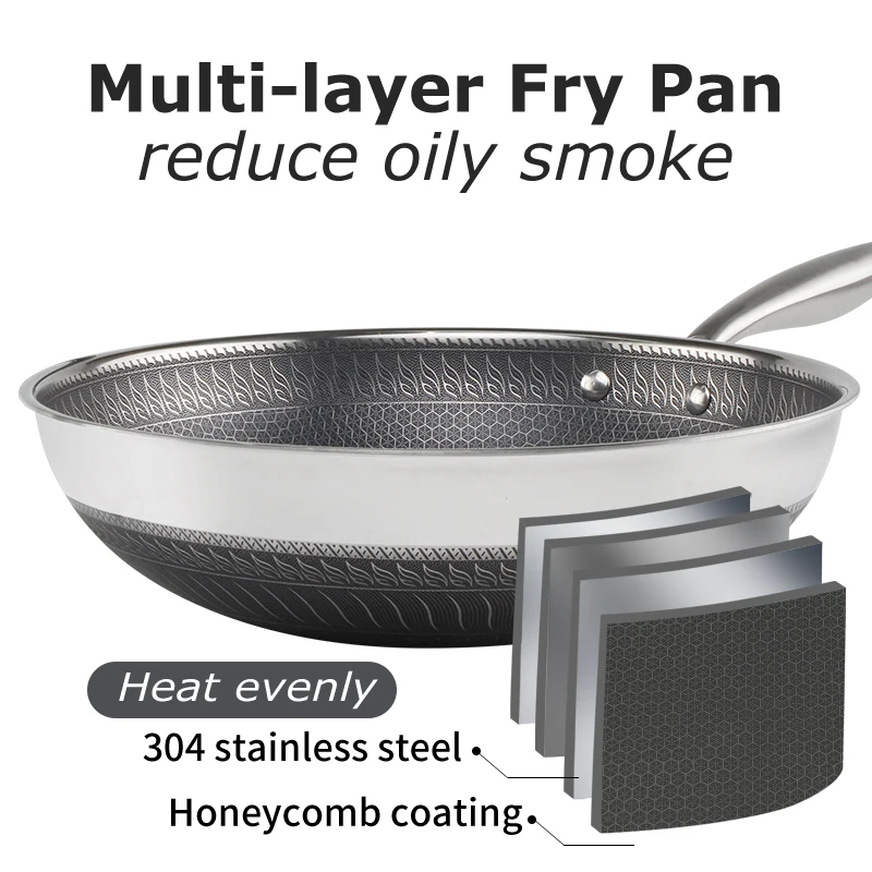 Stainless Steel Honeycomb Cookware Set Cooking Pots Set And Pans ...