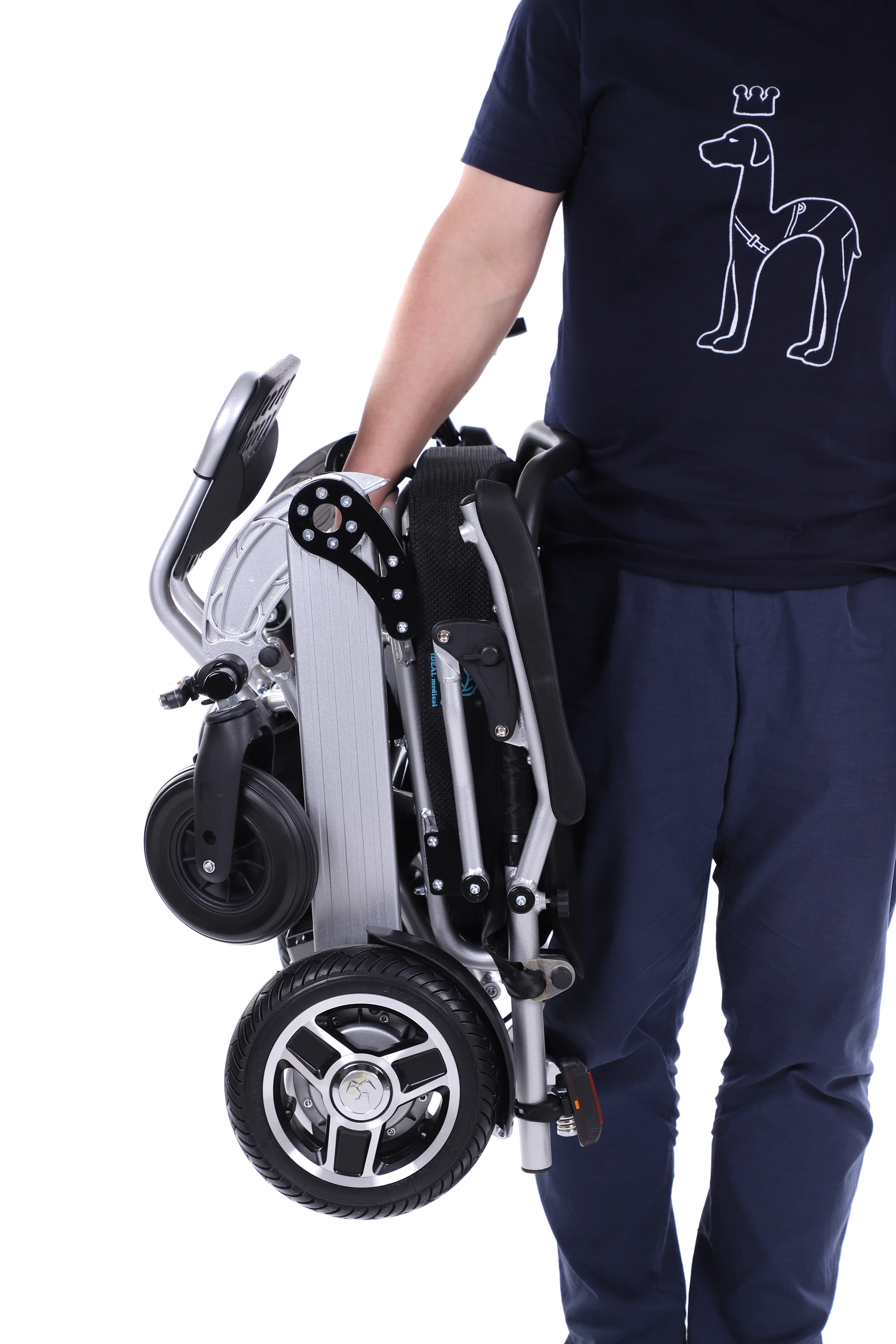 Mijo Md09 Reclinable Folding Power Wheelchair That Holds Up To 400 Lbs ...