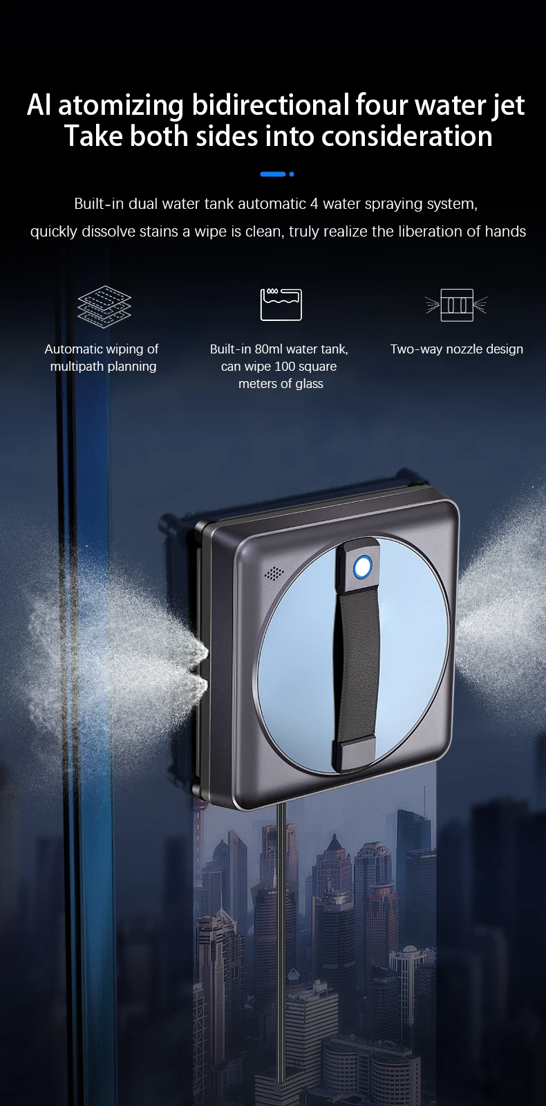 Electric Window Cleaning Robot - Efficient & Safe Cleaning