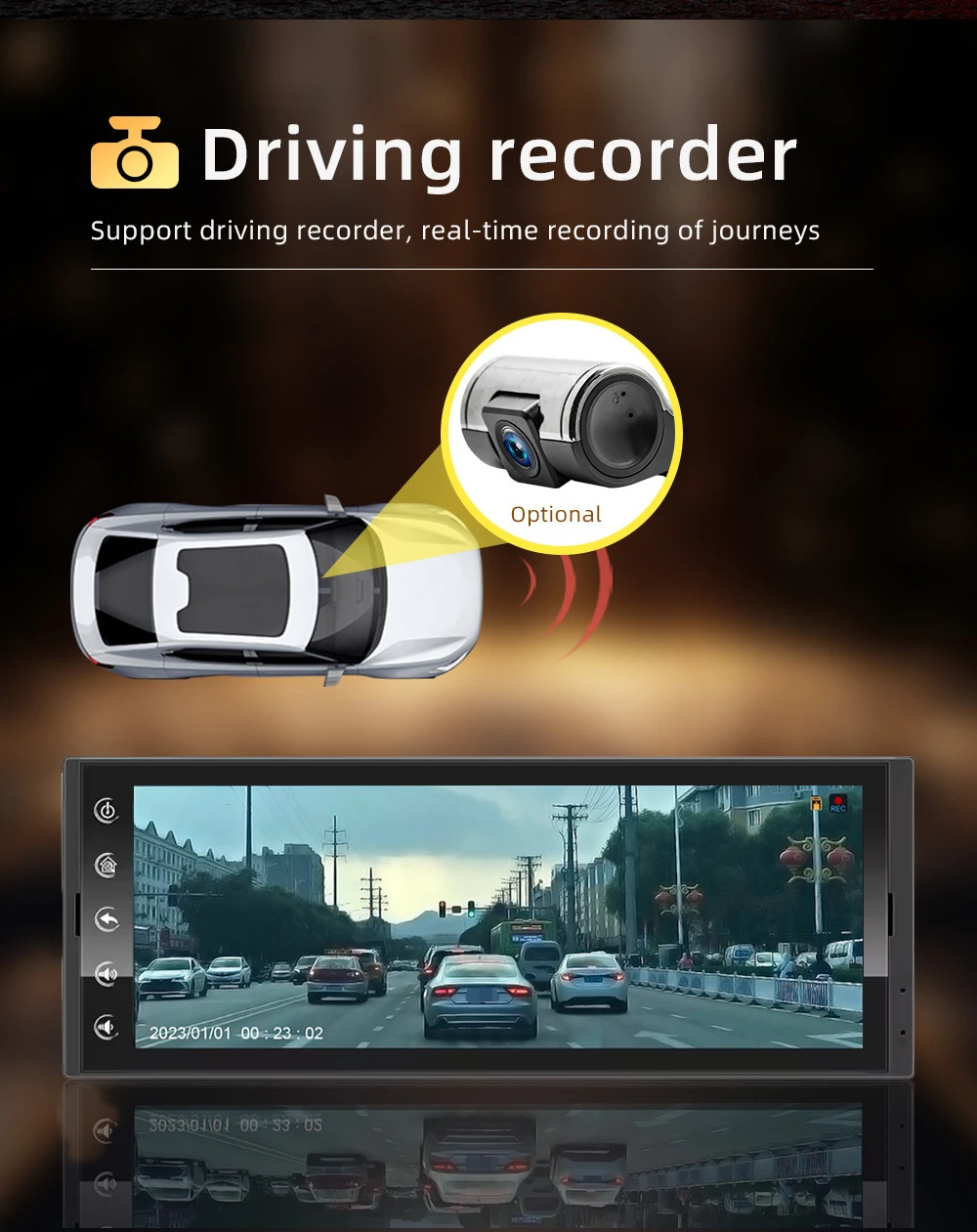 6.86 Inch Android Car Radio with Wireless Carplay & GPS