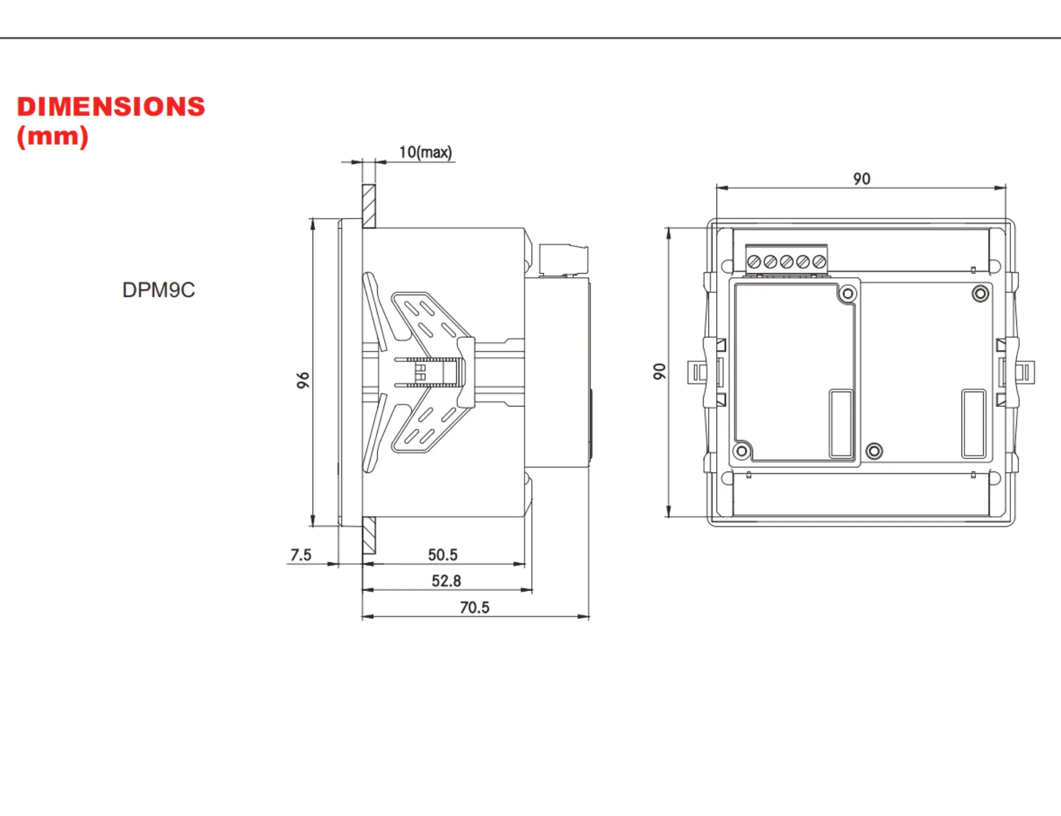 Onesto Panel Mounting Solar Energy Meter Power Measurement Meter WIFI ...
