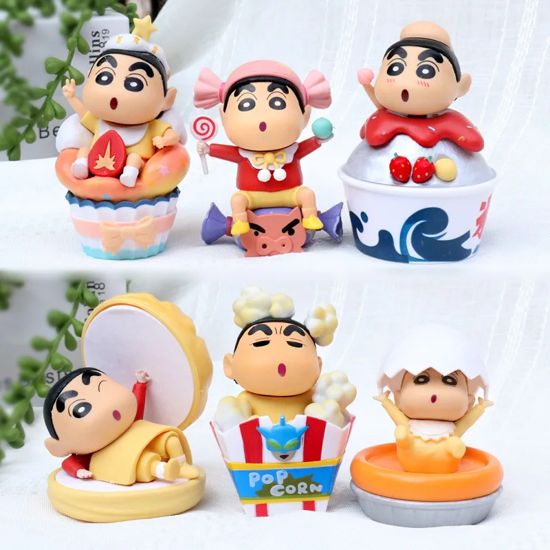 Crayon-shin-chan Dim Sum Series Blind Box Handmade Gift Decorations ...