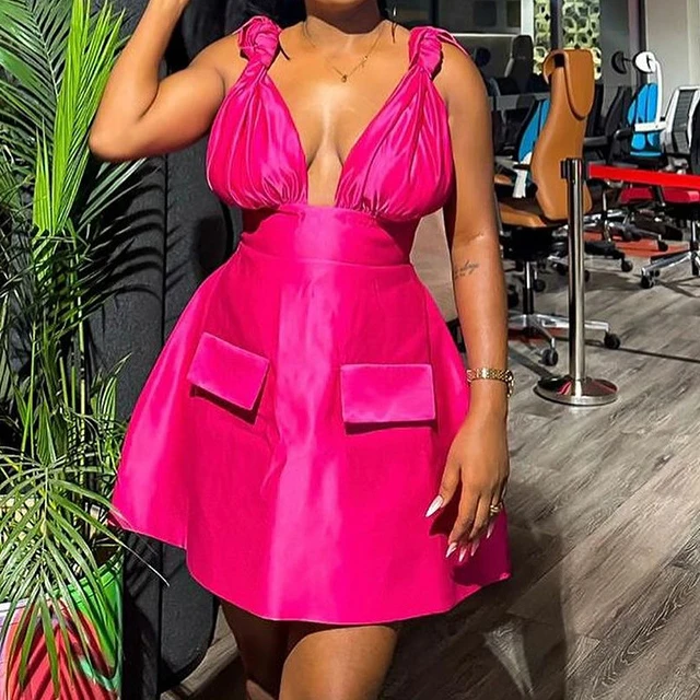 Zhezhe Women Street Wear Party Elegant Clothing Sleeveless Dresses ...