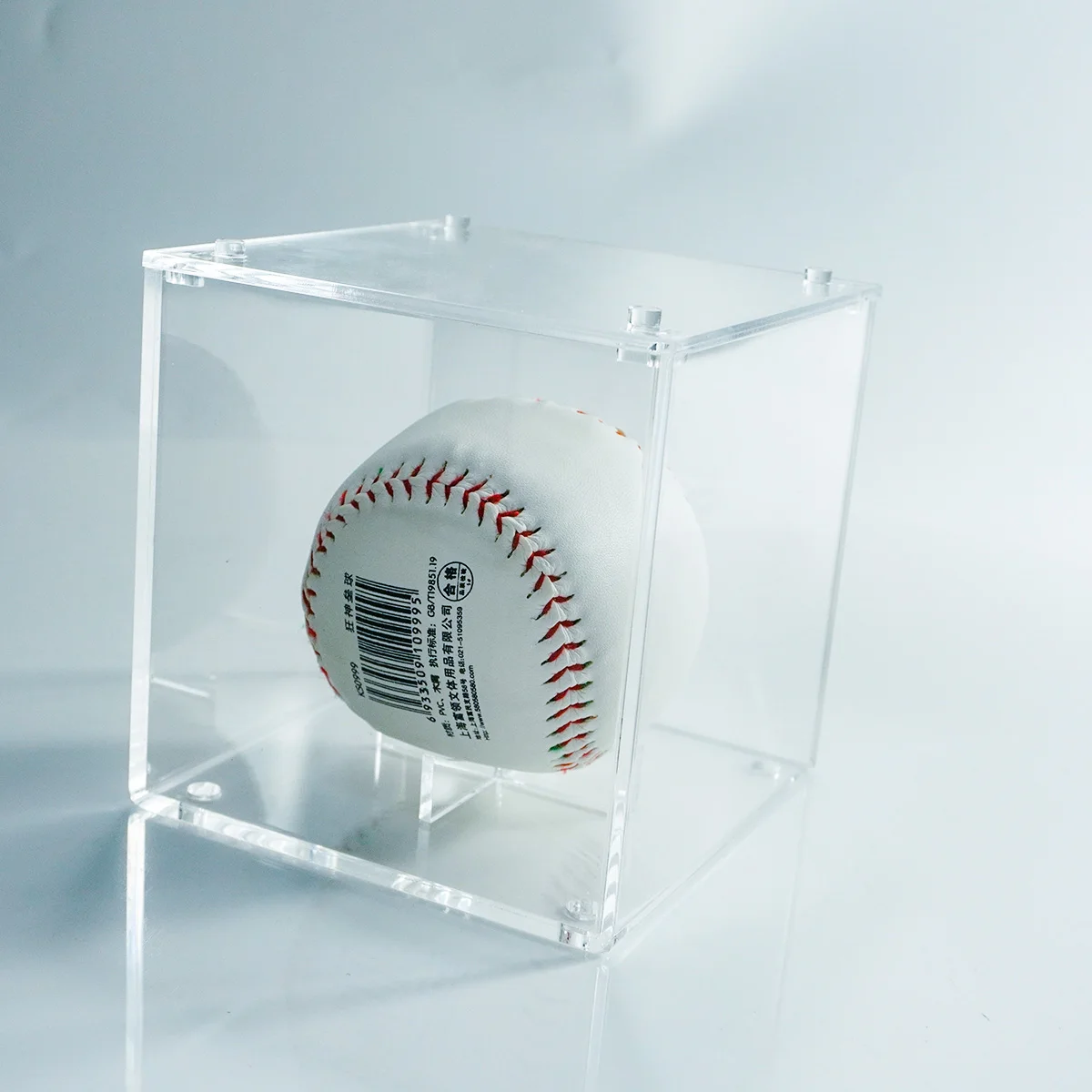 Clear Stackable Acrylic Baseball Display Case Uv Protected Baseball ...
