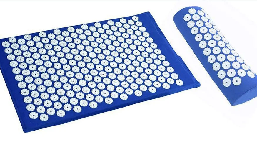 Hot Acupressure Mat Head Neck Back Foot Massage Cushion Pillow Yoga ...