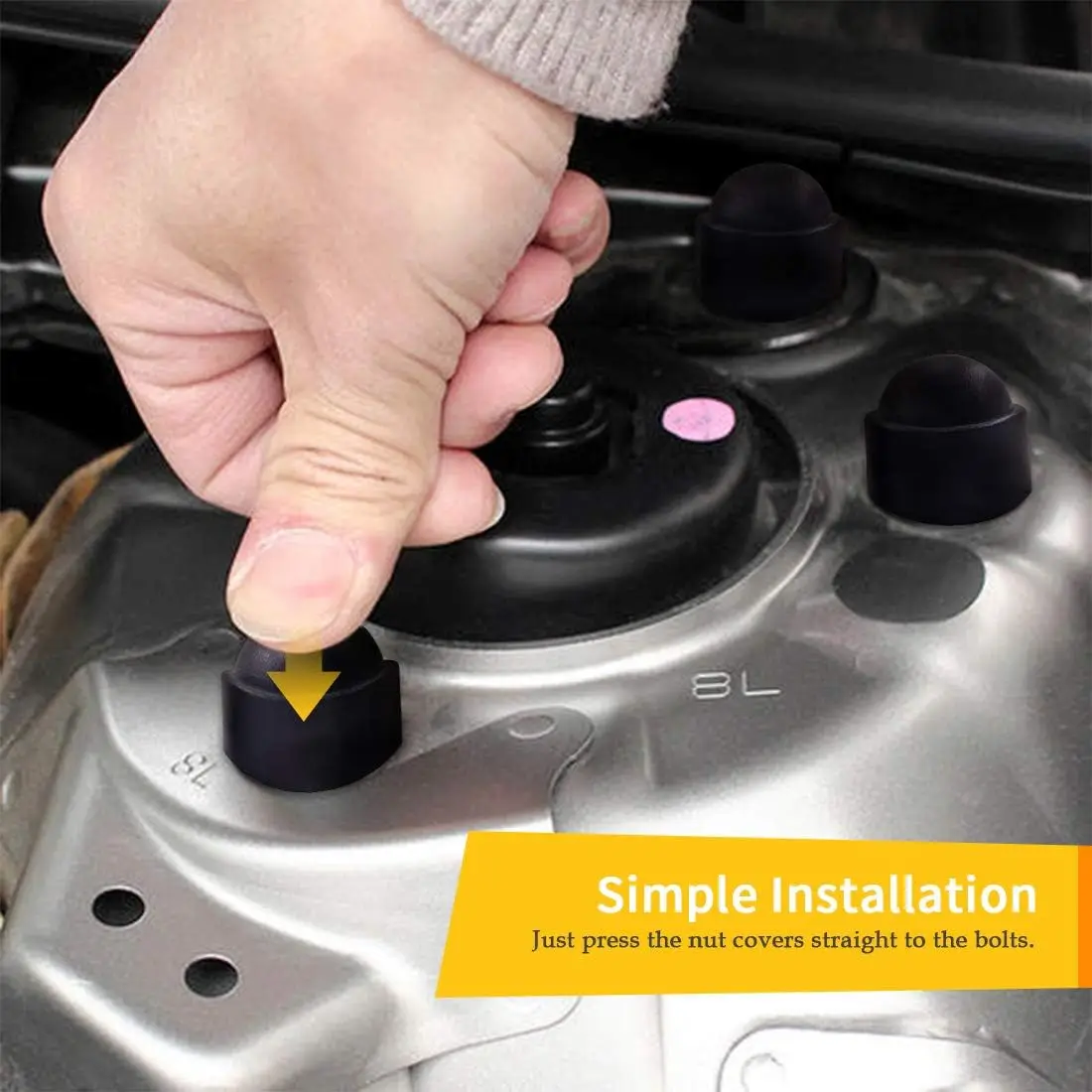 Elehk Plastic Flange Metric Dome Head Bolts Nuts Decorative Covers ...