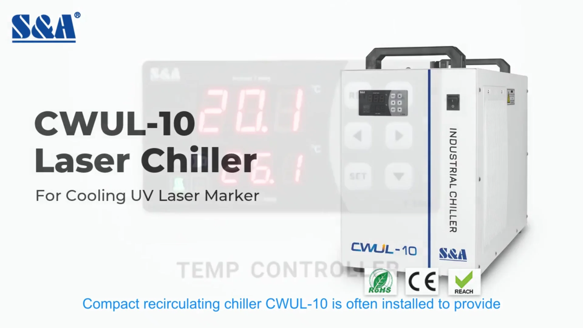 S&a Cwul-10 Small Industri Cooling Compact Lab Cooler Water Chiller For ...