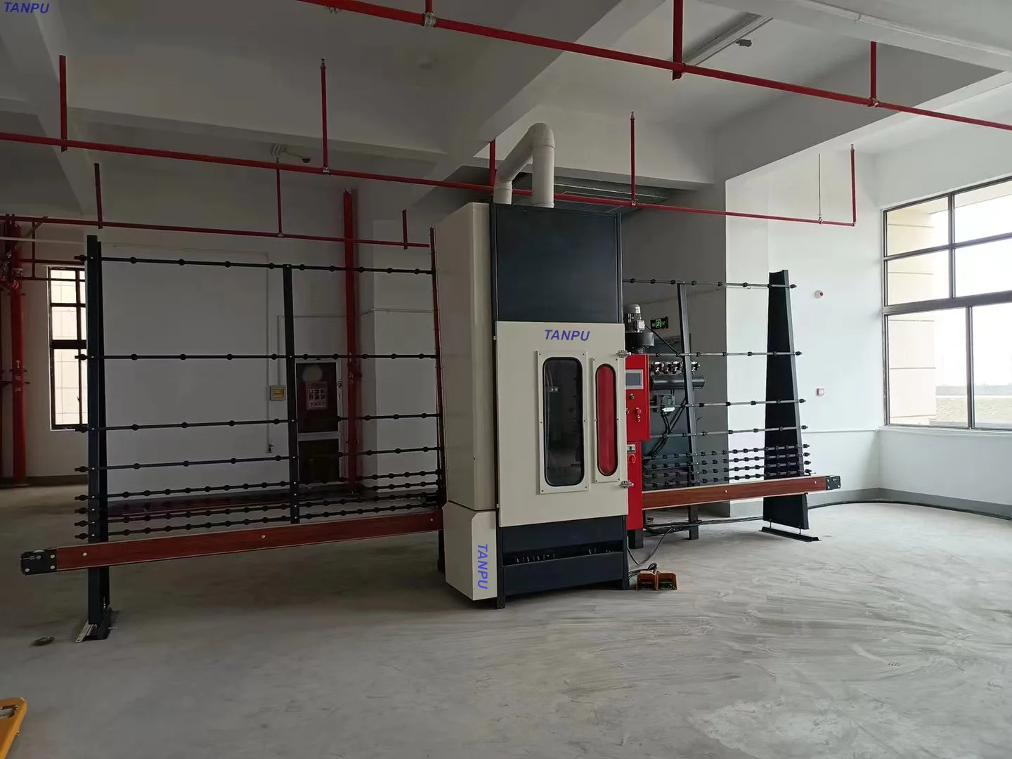 Vertical Type Fully Automatic Sander Sandblaster Glass Samblaste ...