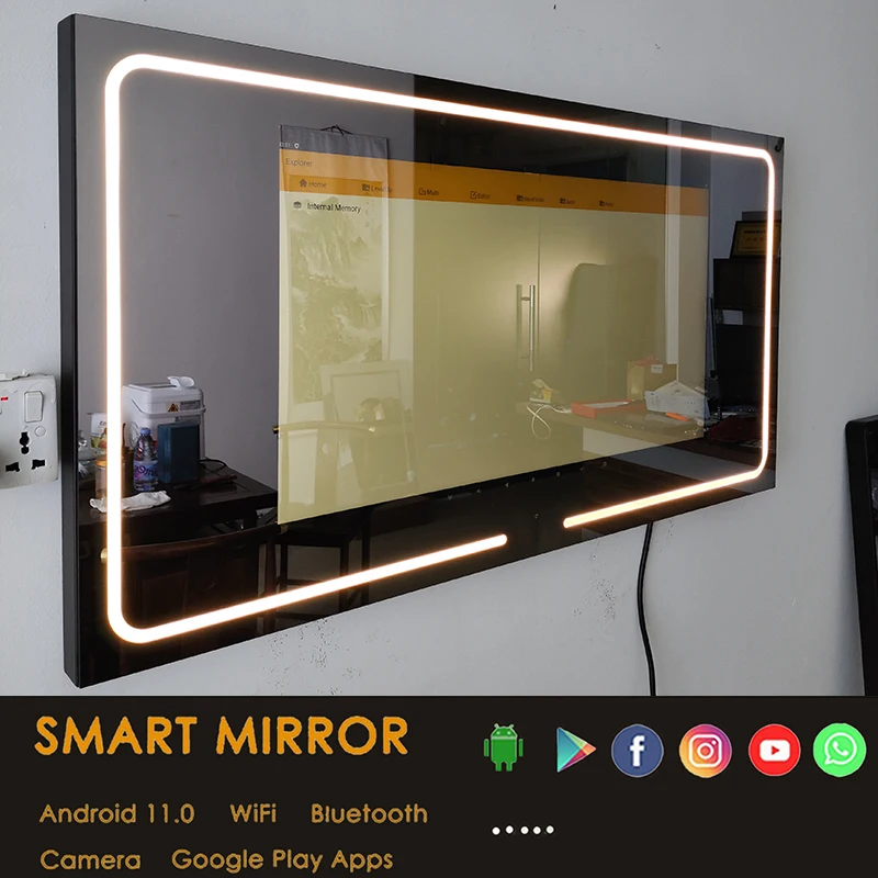 Led Mirror Bathroom Smart Hotel Led Smart Mirror Bathroom Tv Television ...
