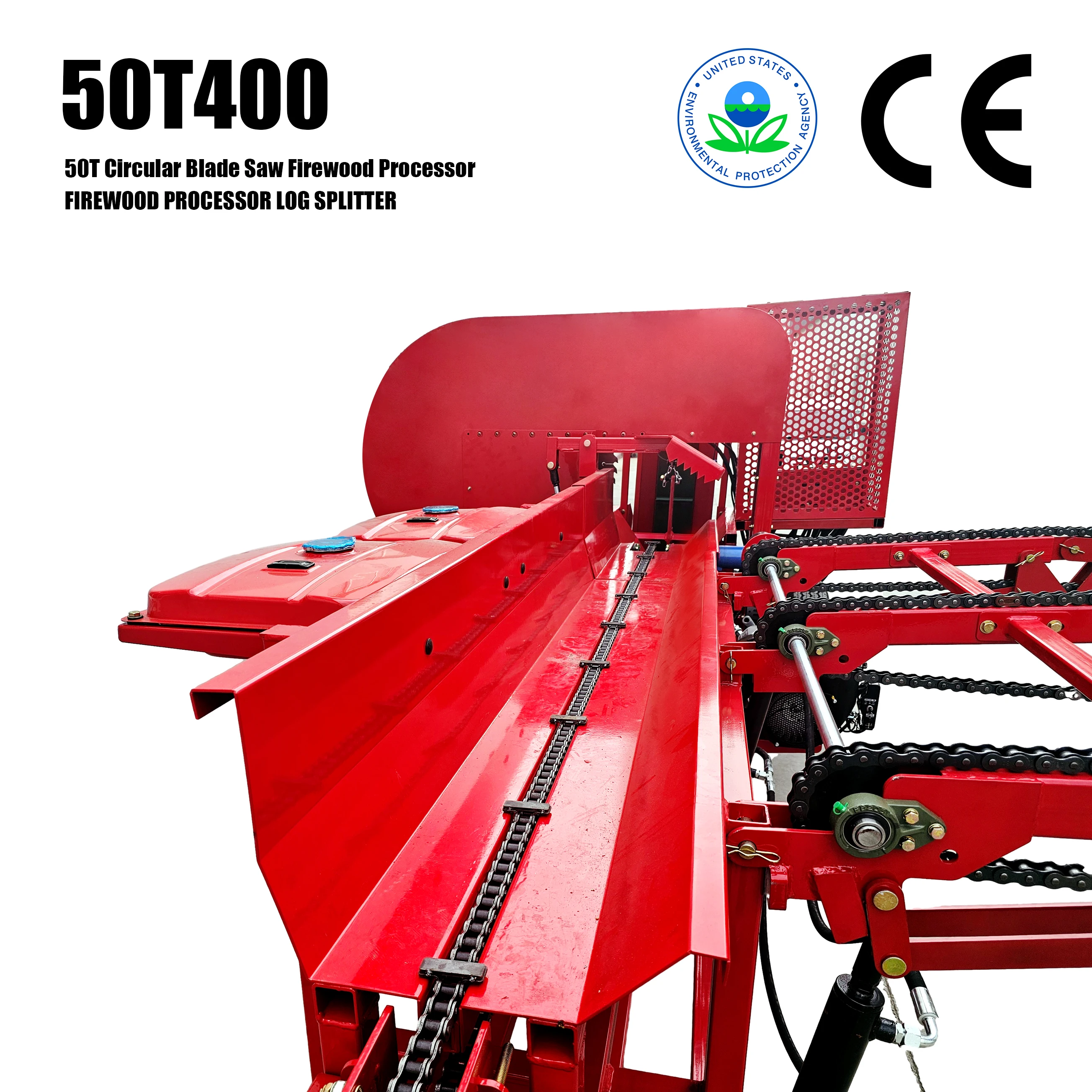 50ton Firewood Processor - Efficient Log Splitter