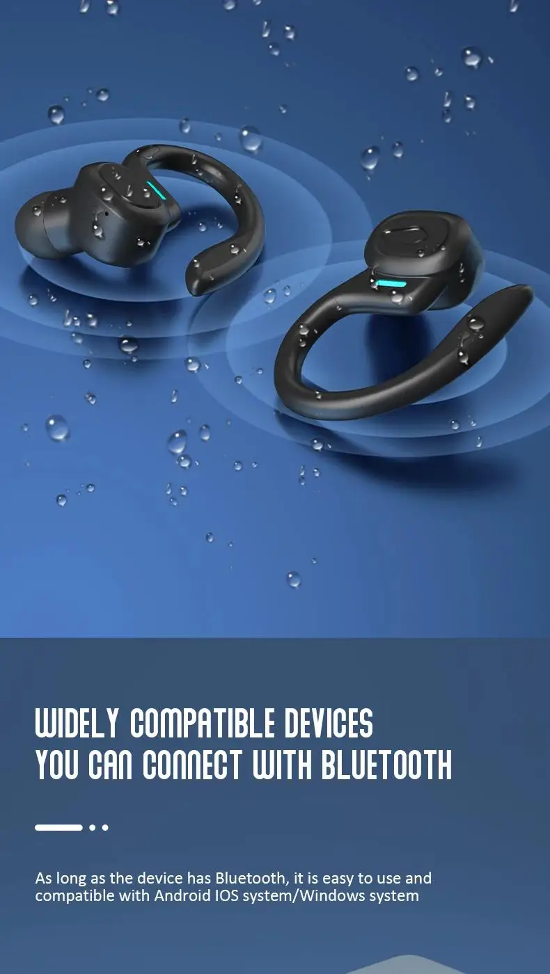 Wireless Sport Earbuds with Noise Cancelling & Charging Case