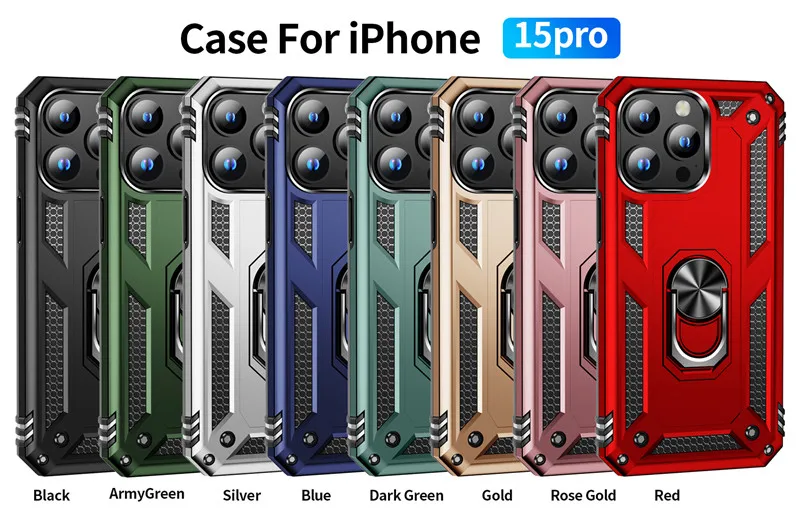 2 in 1 Shockproof Anti-Drop Hybrid Car Mount Stand Case