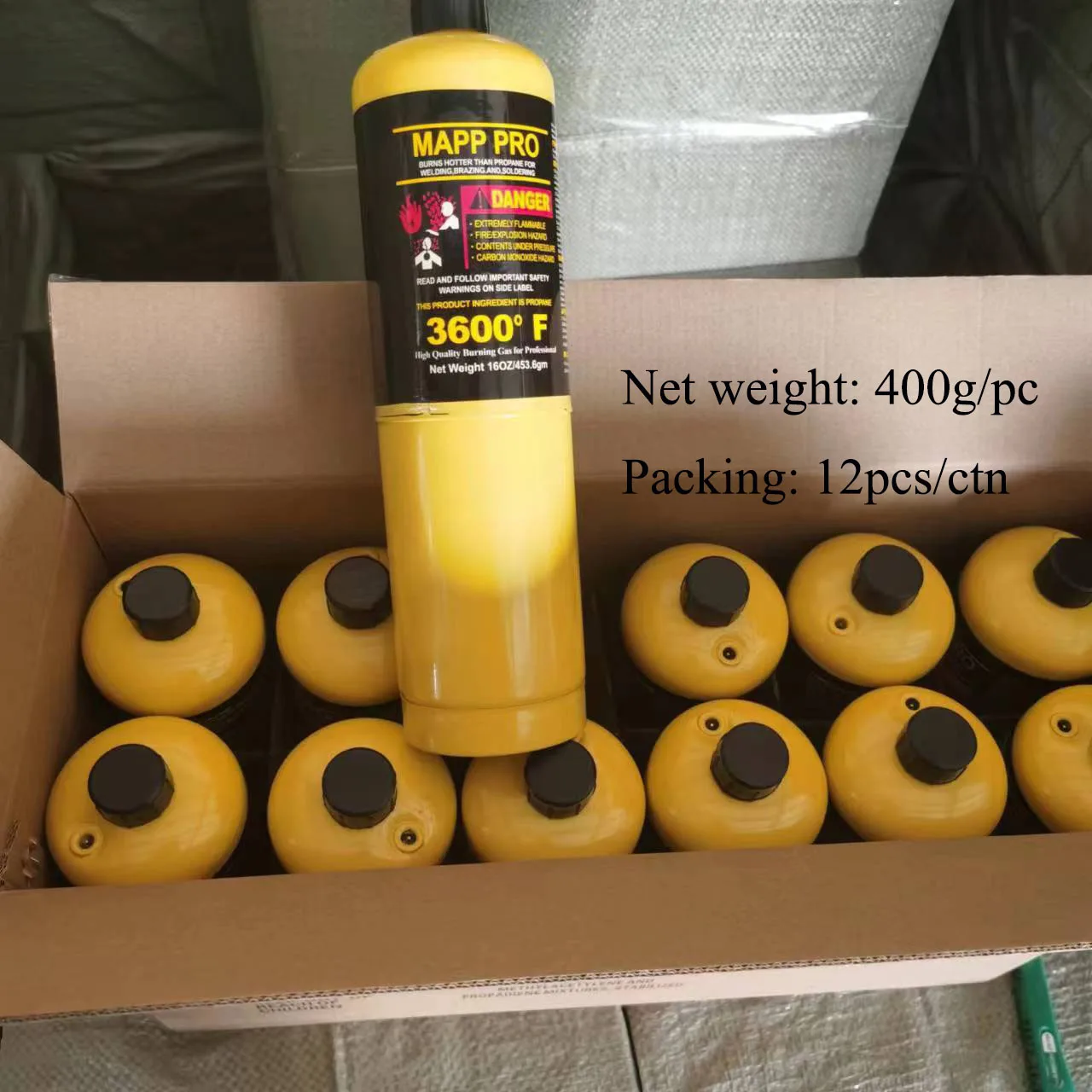 Refrigerant Gas Mapp Gas Refill 453.6g - Portable & Efficient